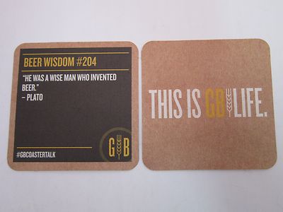 Beer Breweriana COASTER ~^~ GORDON BIERSCH Brewing Co ~ Beer Wisdom ...