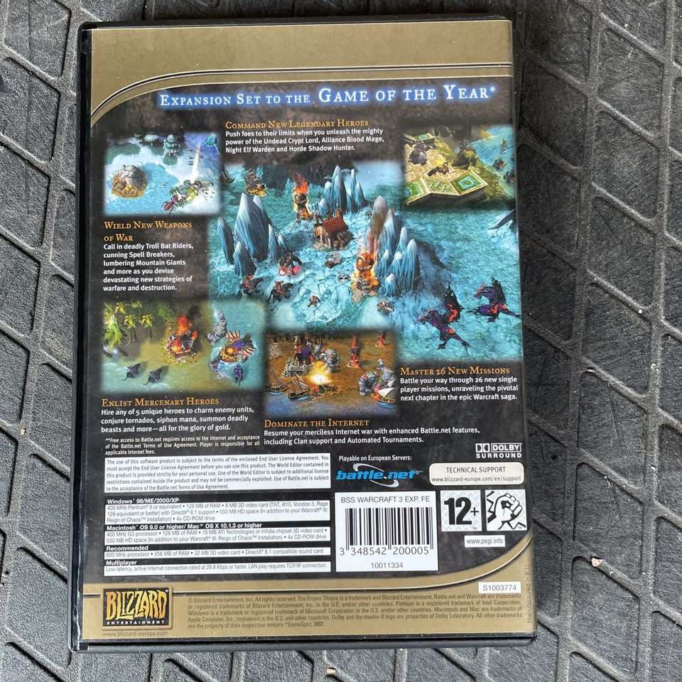 WarCraft III, The Frozen Throne Expansion Set, Windows/Mac, 2002 New ...
