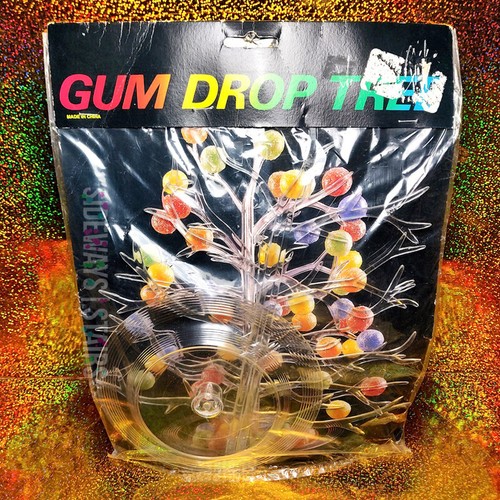 VINTAGE GUMDROP TREE 12.5" money tree treat server party tree snack ...