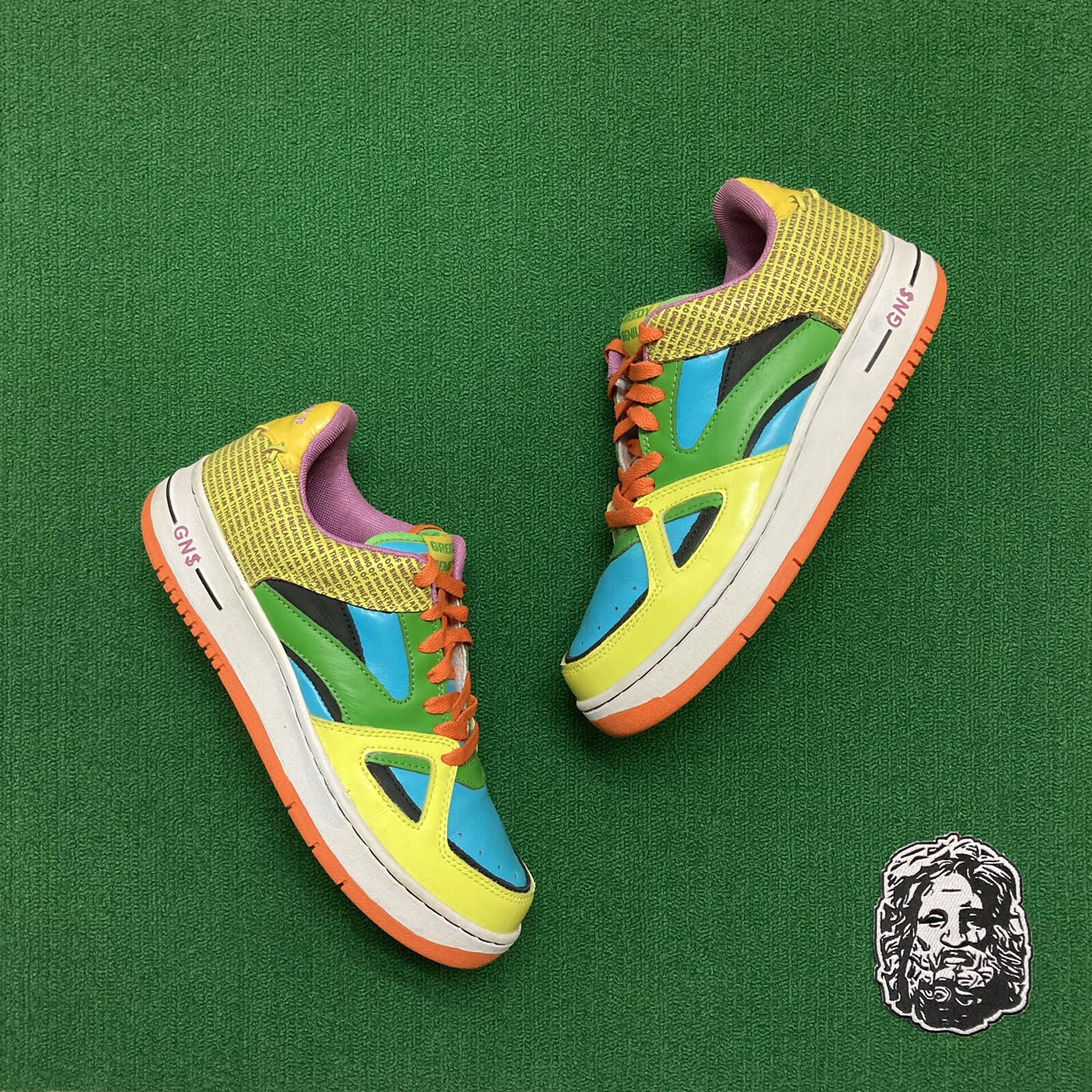 Vintage Greedy Genius Phantom King of Sneakers Neon O… - Gem