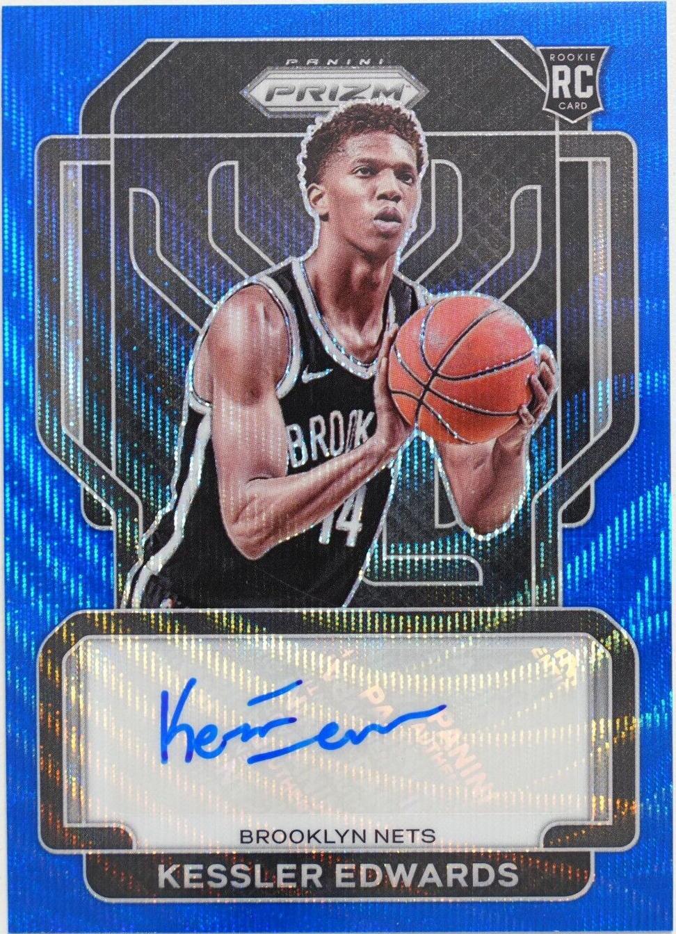 2021-22 Panini Prizm - Rookie Signatures Kessler Edwards #RS-KES Blue ...