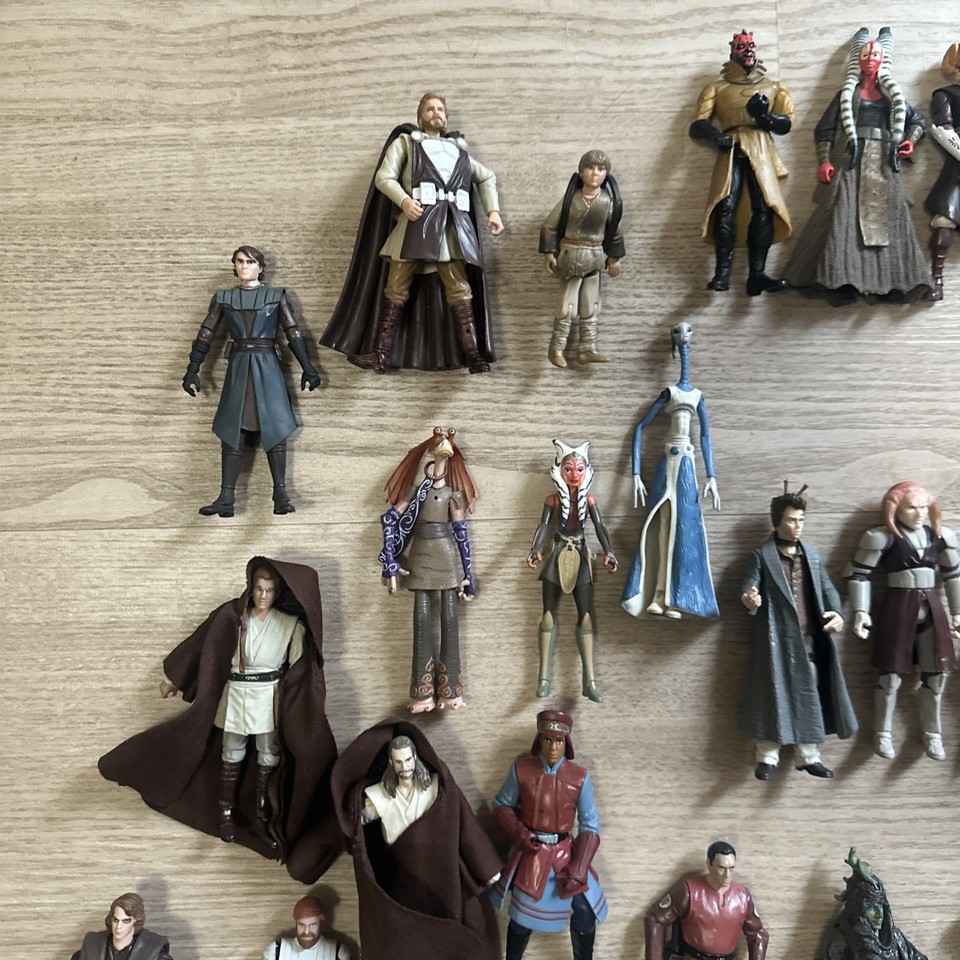 Vtg Star Wars Hasbro LFL Action Figures Lot Of 59 Plus Accessories 2004 ...