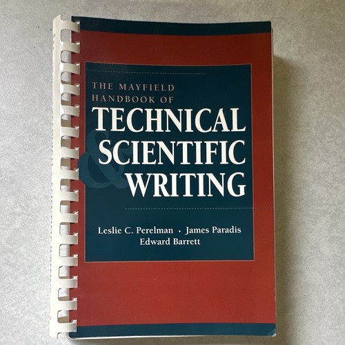 The Mayfield Handbook of Technical & Scientific Writing Spiral Bound PB ...