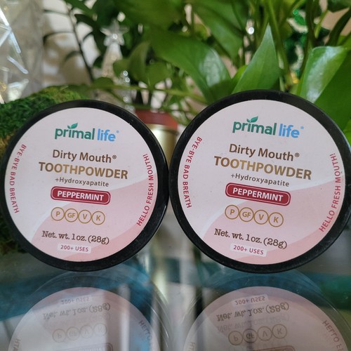 2x Primal Life Organics Dirty Mouth Toothpowder Tooth Cleaning Powder ...