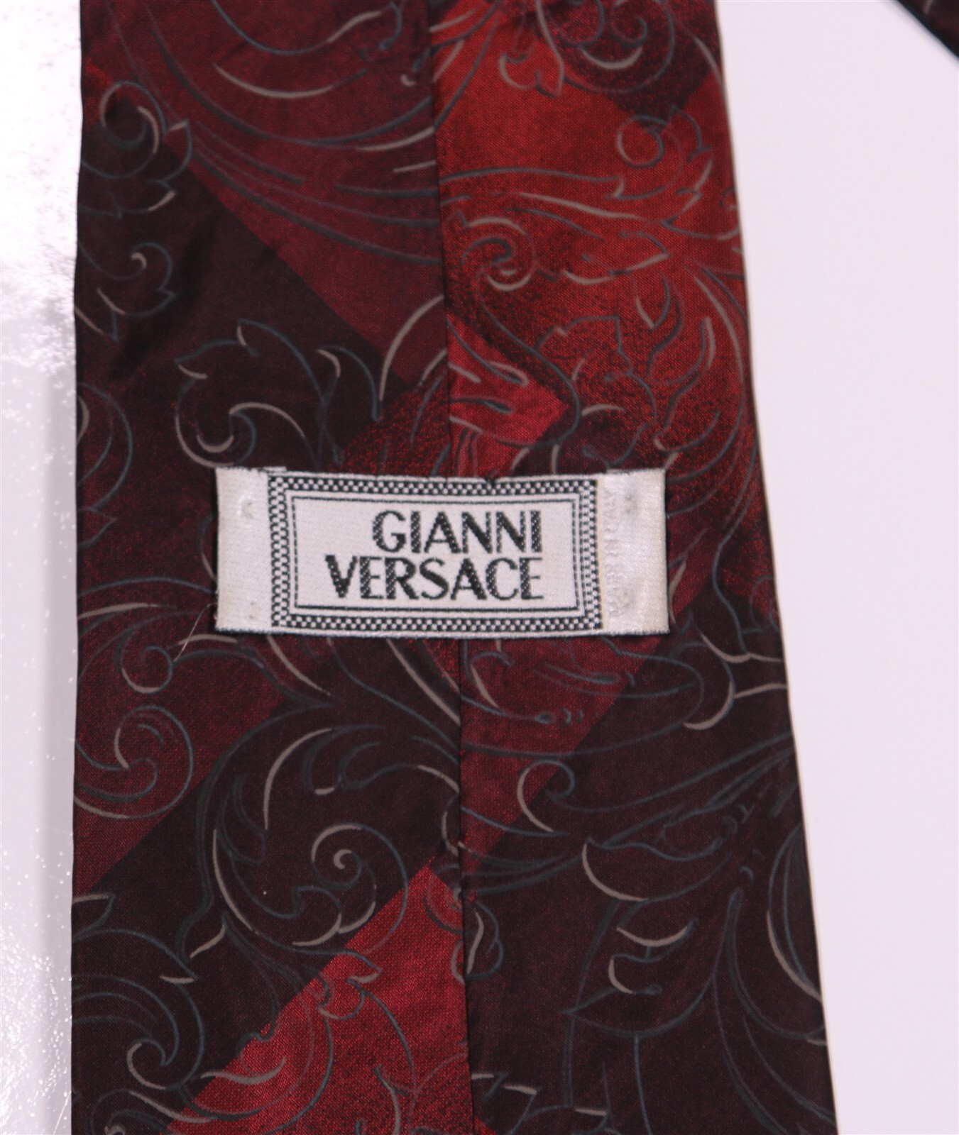 Gianni Versace 1990's Red/Black Iridescent Check Medu… - Gem