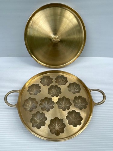 Thai Traditional Brass Pan &Lid Singapore Kanom Krok Bai Toey Dessert ...