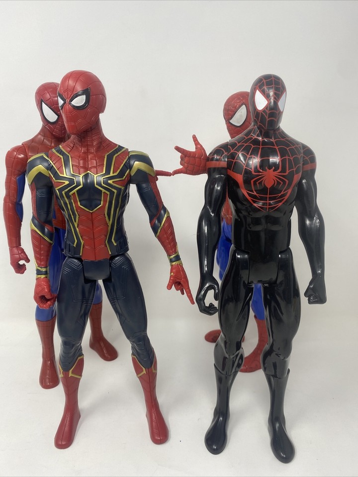Spiderman Action Figures - Lot Of 4 Spider Man Action Figures 12 Inch ...