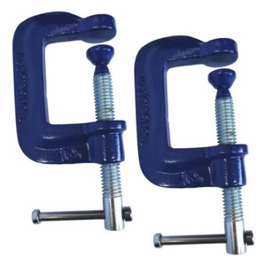 2Pc G Clamp Set 50mm (2") Small Heavy Duty Screw C Clamps for Wood ...