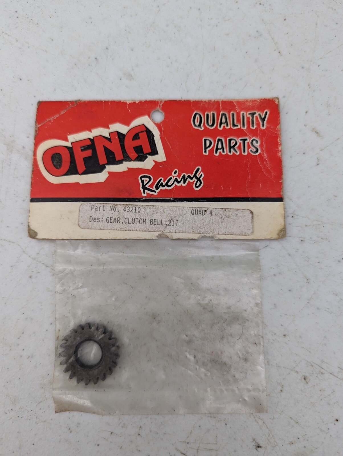 OFNA Racing 43210 Quad 4 Clutch Bell Gear 21T RC Car Nitro 1/8 Buggy ...