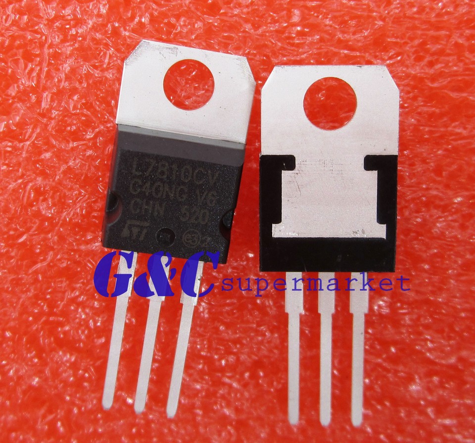 10PCS New L7810CV L7810 LM7810 ST TO-220 Voltage Regulator 10V 1.5A | eBay