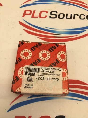 FAG 7205-B-TVP ANGULAR CONTACT BALL BEARING | eBay