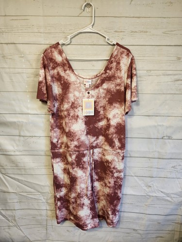 Lularoe Ladies Size Small Romper Xanthe Romper Purple Color Splash ...