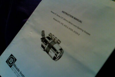 Meade - " Instruction Manual" for 97D Maksutov Spotting Scope" (Useful ...