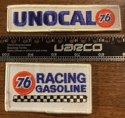 Union 76 Racing Gasoline & Unocal 76 Strip Embroidered Patches NOS ...