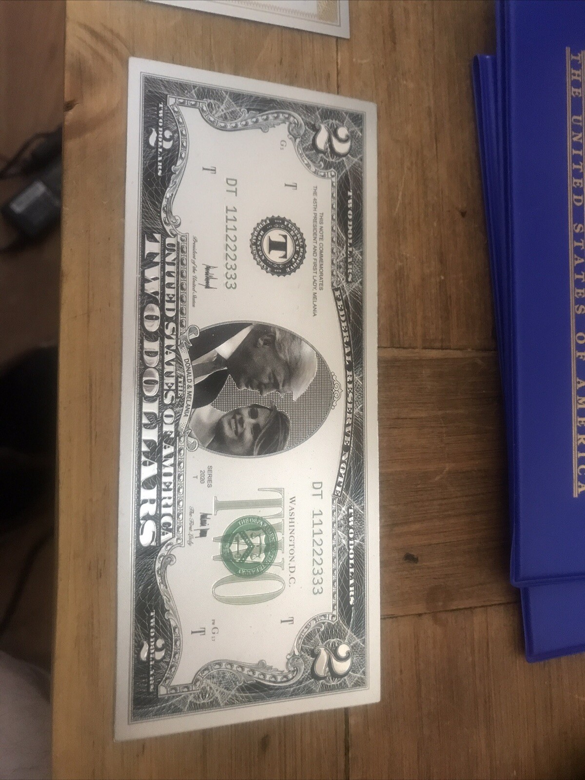 DONALD & MELANIA TRUMP Gold $2 And Trump Gold 100$ Bank Note | eBay