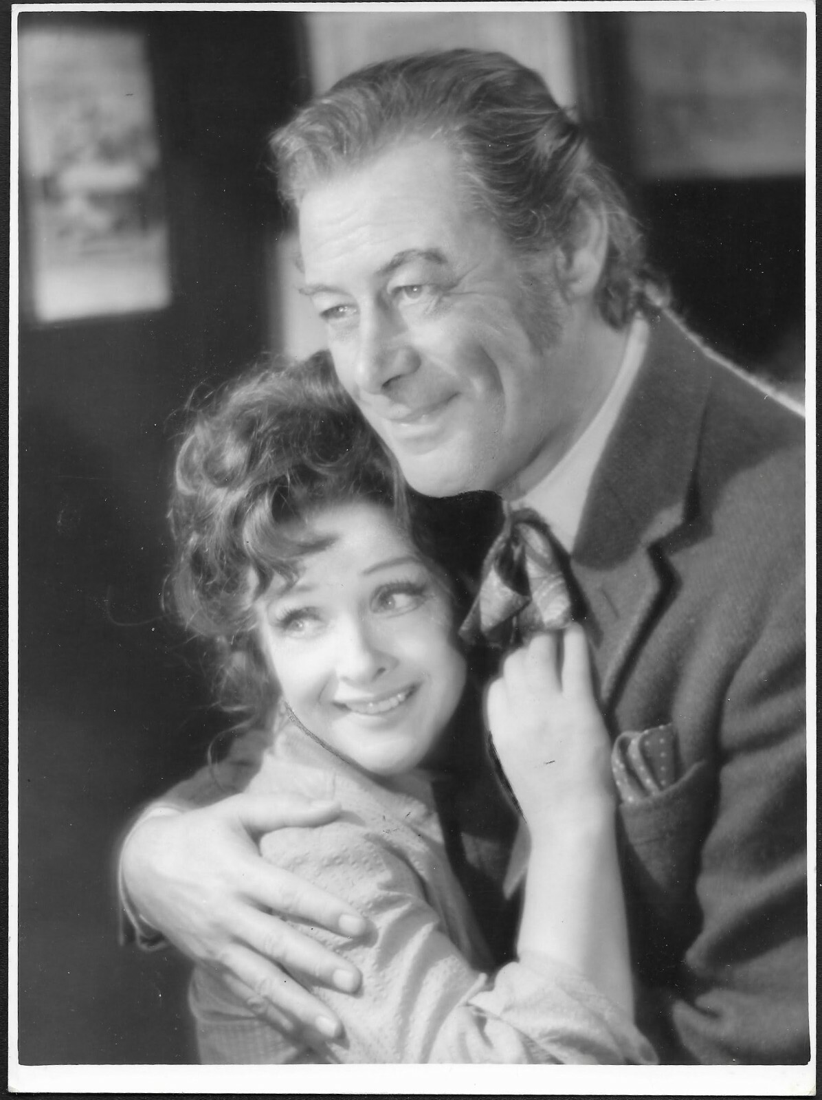 Rex Harrison Joyce Redman 1960s Original London Lyric Theatre Stamped ...