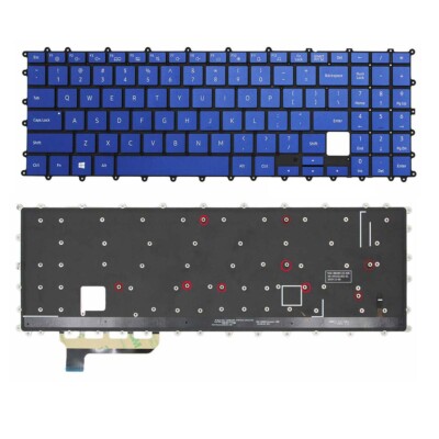 Laptop Keyboard for Samsung Galaxy Book Flex NP950QCG Blue White US ...