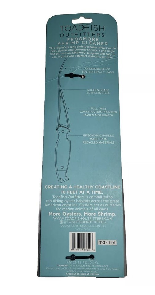 Frogmore Shrimp Deveiner Cleaner Butterfly Toadfish Outfitters BRAND ...