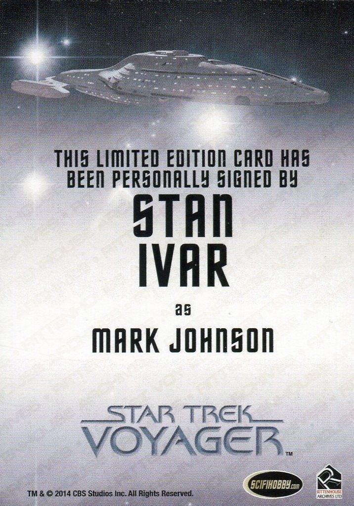 Star Trek Voyager Heroes Villains Autograph Card Stan Ivar as Mark ...