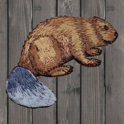 Beaver Embroidered Patch — Iron On | eBay