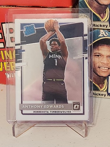 Anthony Edwards RC 2020-21 Donruss Optic RATED ROOKIE 151 Minnesota ...
