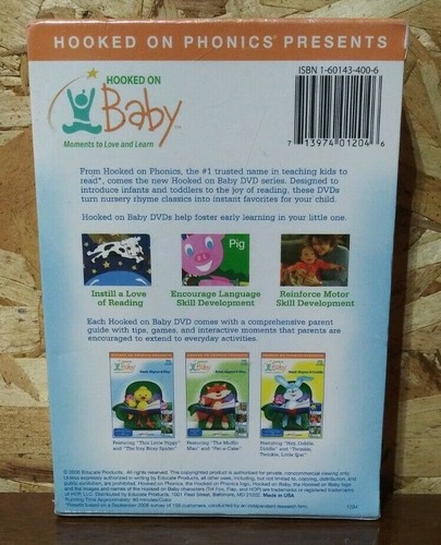 Hooked on Baby - Read and Rhyme - 3 Pack (DVD, 2007, 3-Disc Set) for ...