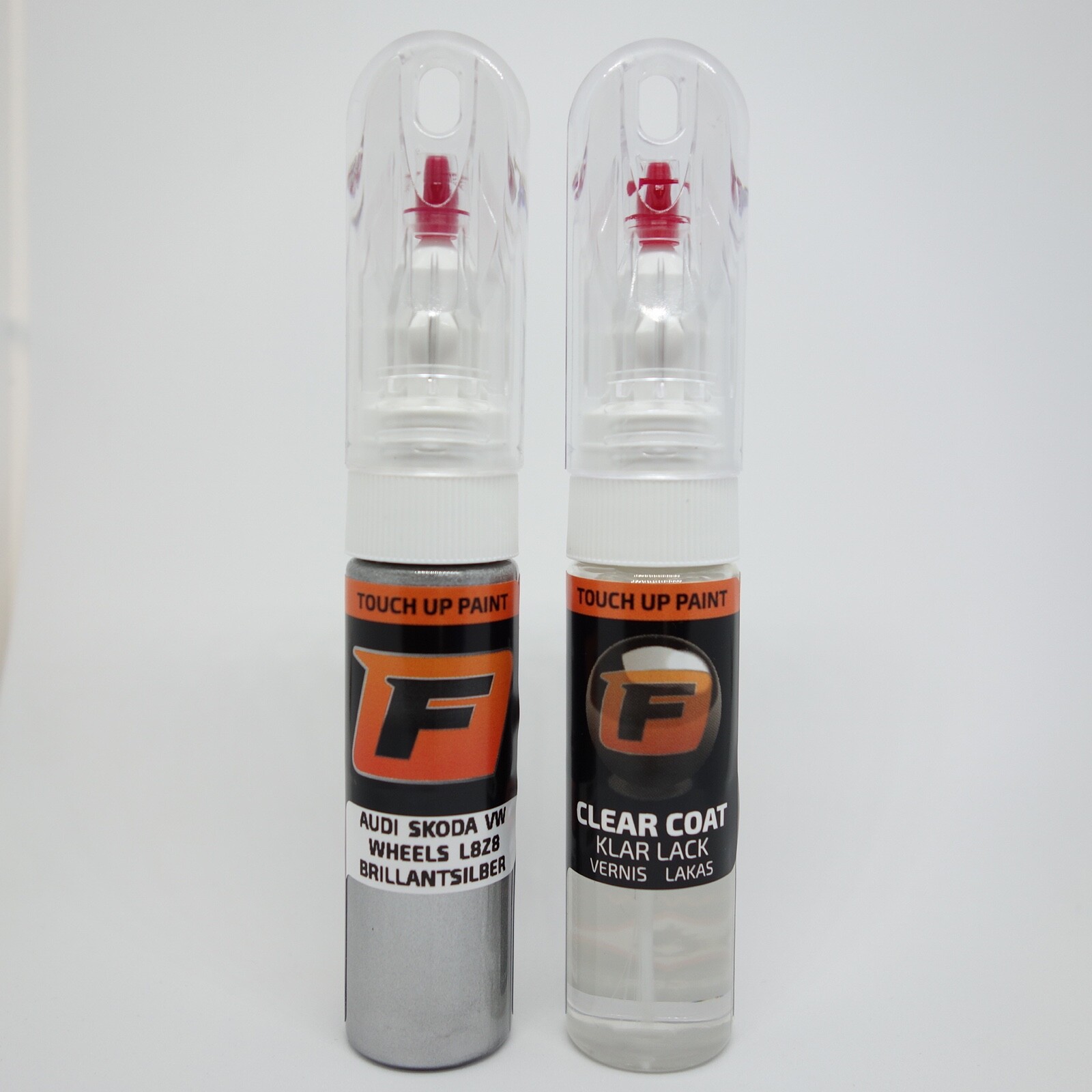 Lackstift für VOLKSWAGEN AUDI SKODA FELGEN RÄDER L8Z8 BRILLANTSILBER ...