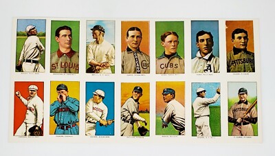 UNCUT SHEET 1977 Dover Classic Baseball Reprint (Allen & Ginter) HONUS ...
