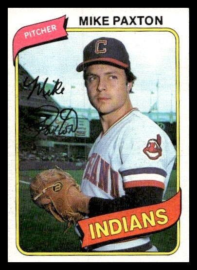 1980 Topps #388 Mike Paxton Cleveland Indians Baseball card | eBay