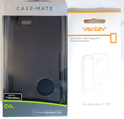 Case-Mate RIM Blackberry Z10 Barely There Case Black + Ventev Screen ...