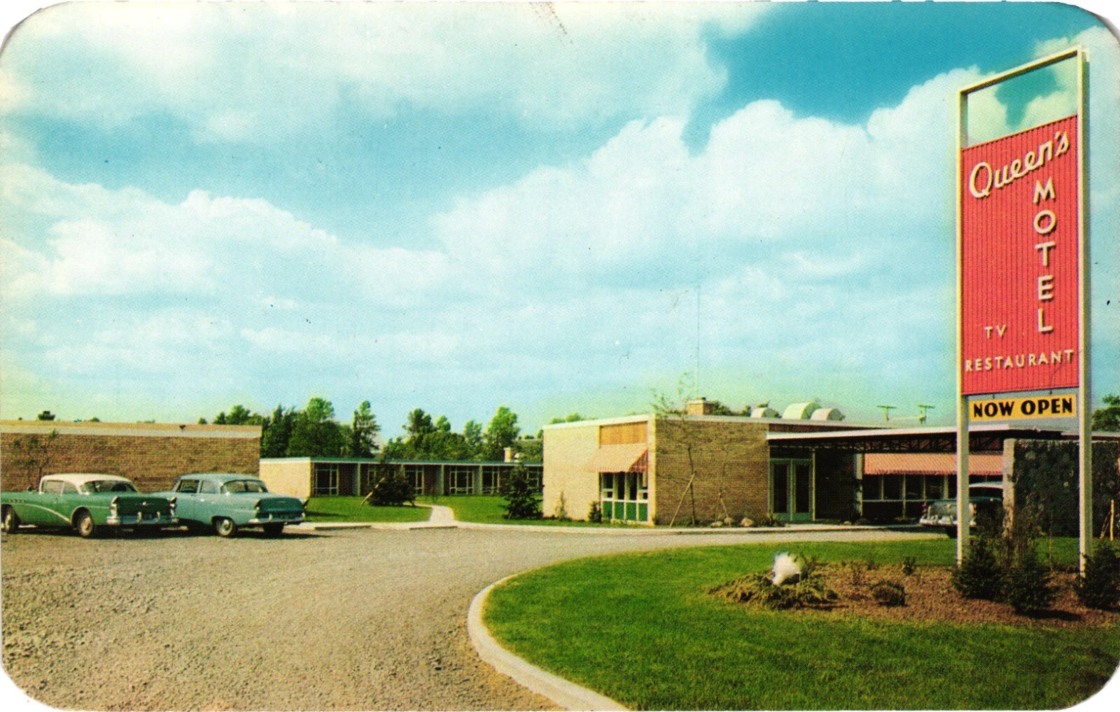 Queen's Motel TV Restaurant #2 Hwy Belleville Ontario Canada Postcard ...