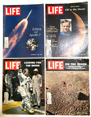 Apollo Moon Missions Life Magazine 1968 1969 Lot of 4 | eBay