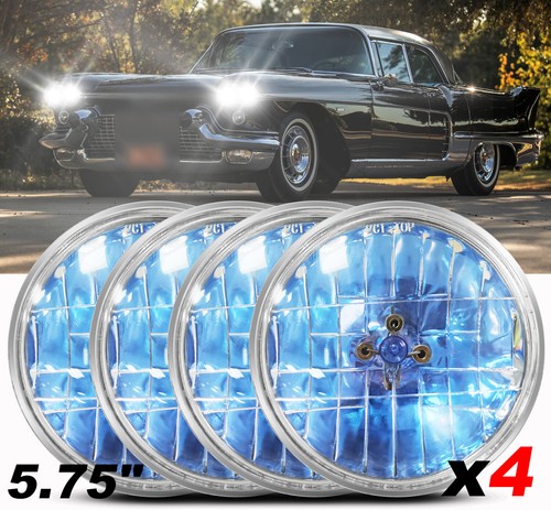 4pcs 5.75" 5-3/4 Inch round Headlight HI/LO Fit for Cadillac Eldorado ...