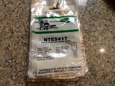 NTE Electronics NTE5417 SILICON CONTROLLED RECTIFIER LOT OF 13 | eBay