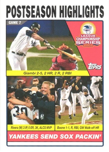 2004 Topps #352 Yankees Send Sox Packin' New York Yankees | eBay