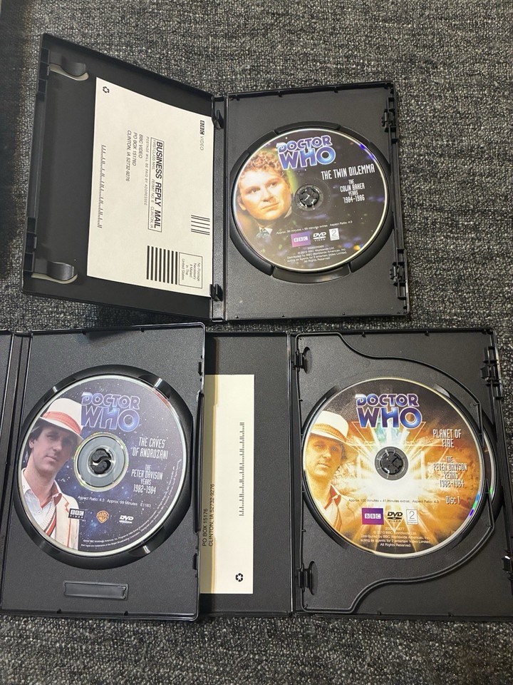 7 Doctor Who Classic Series DVD U.S. Awakening Frontios Daleks Warriors ...