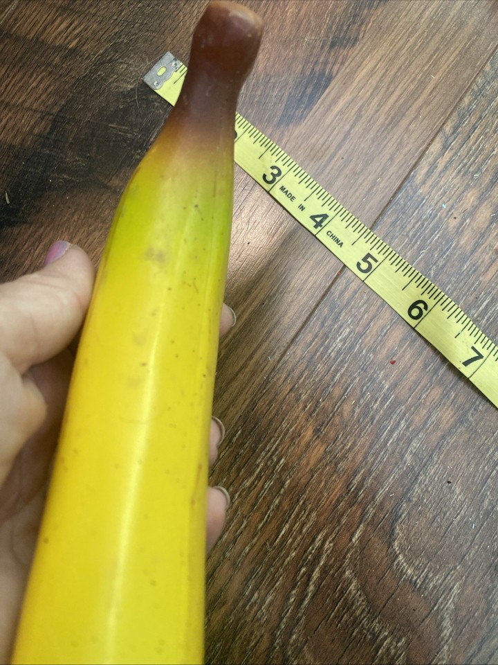 Fake Banana For Scale! Vintage Plastic Realistic artificial bananas Food prop | eBay UK