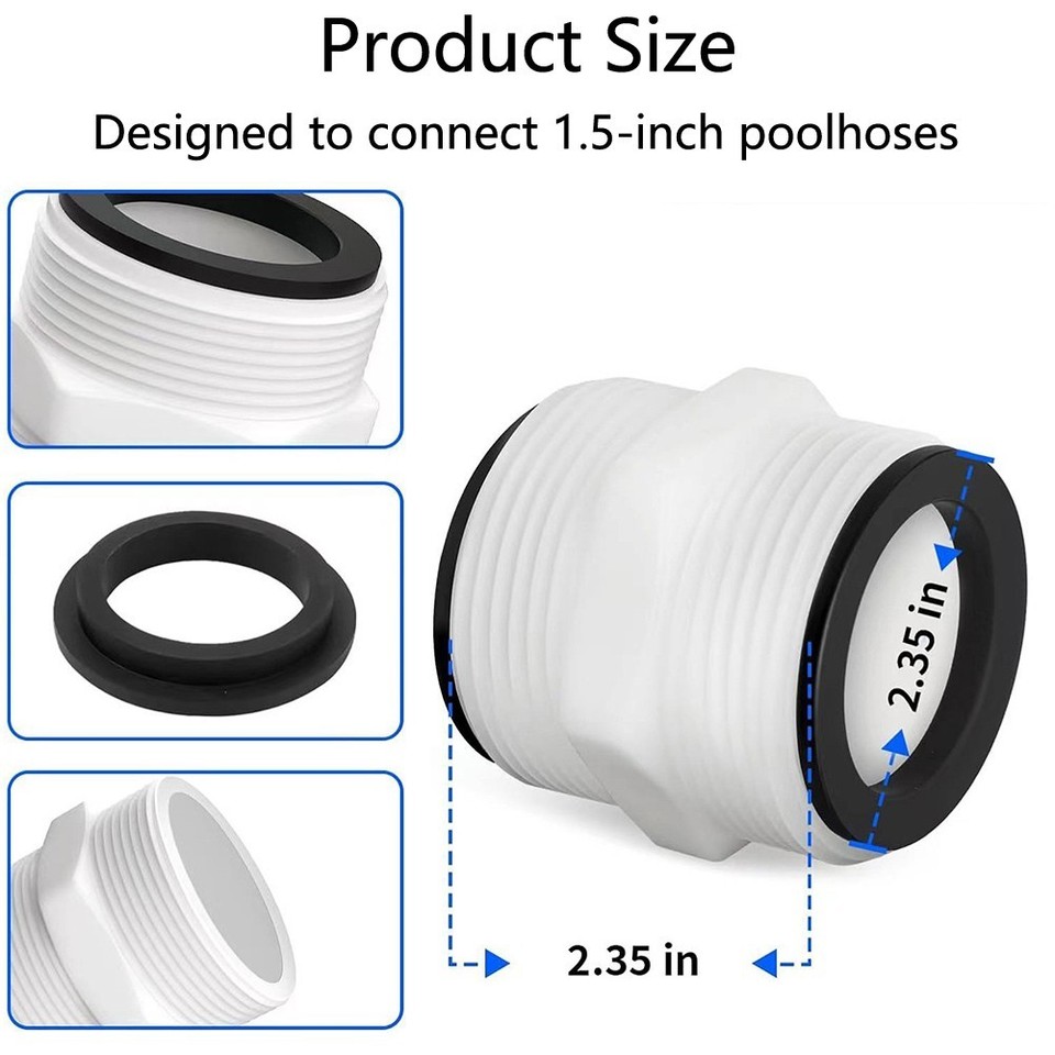 Innovative 1 5 Inch Pool Hose Adapter for Intex & For Coleman Pump Hose ...