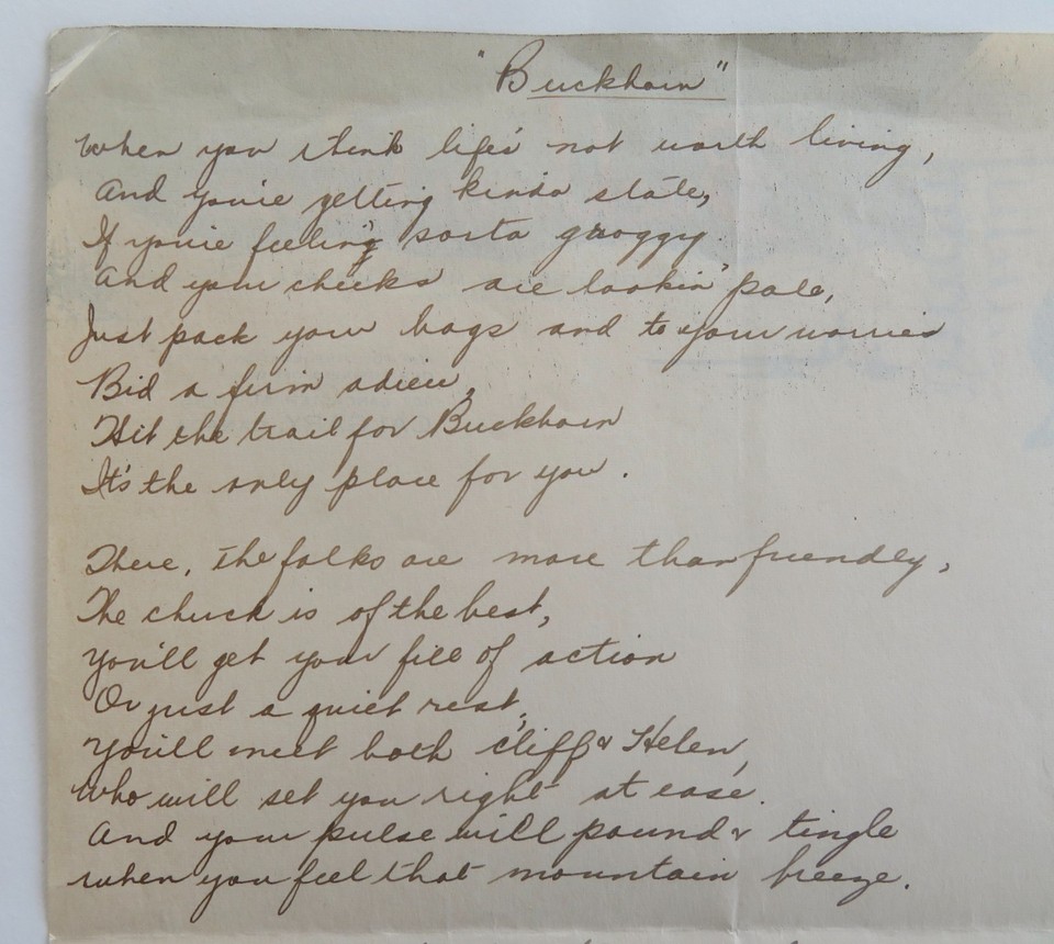 nf76 Buckhorn Ranch fishing hunting riding 1942 Calgary, Pincher Creek ...