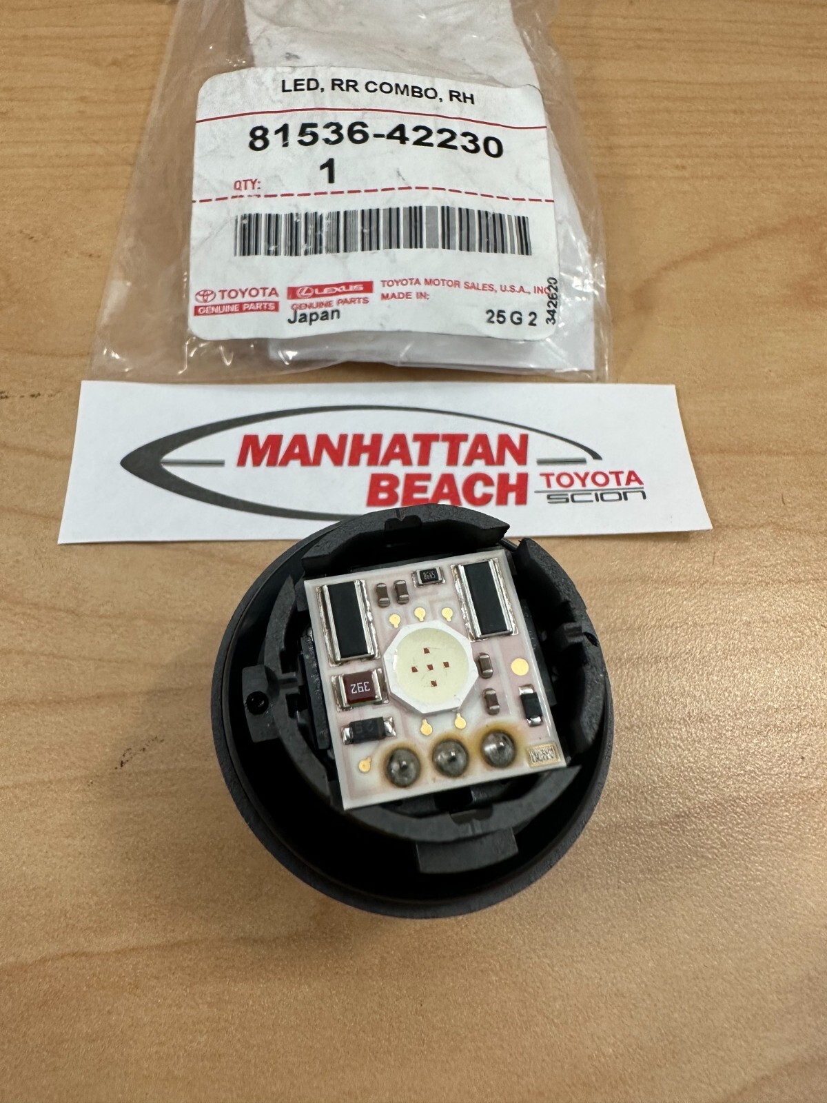 GENUINE TOYOTA 19-22 PRIUS 19-25 RAV4 TAIL LAMP LED BULB No2 PT#81536 ...