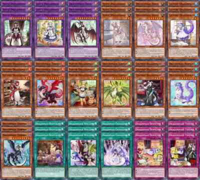 YU-GI-OH! Dragonmaid Deck Core 54 cards -BLMM Ultra Rare Emblazoned NM ...