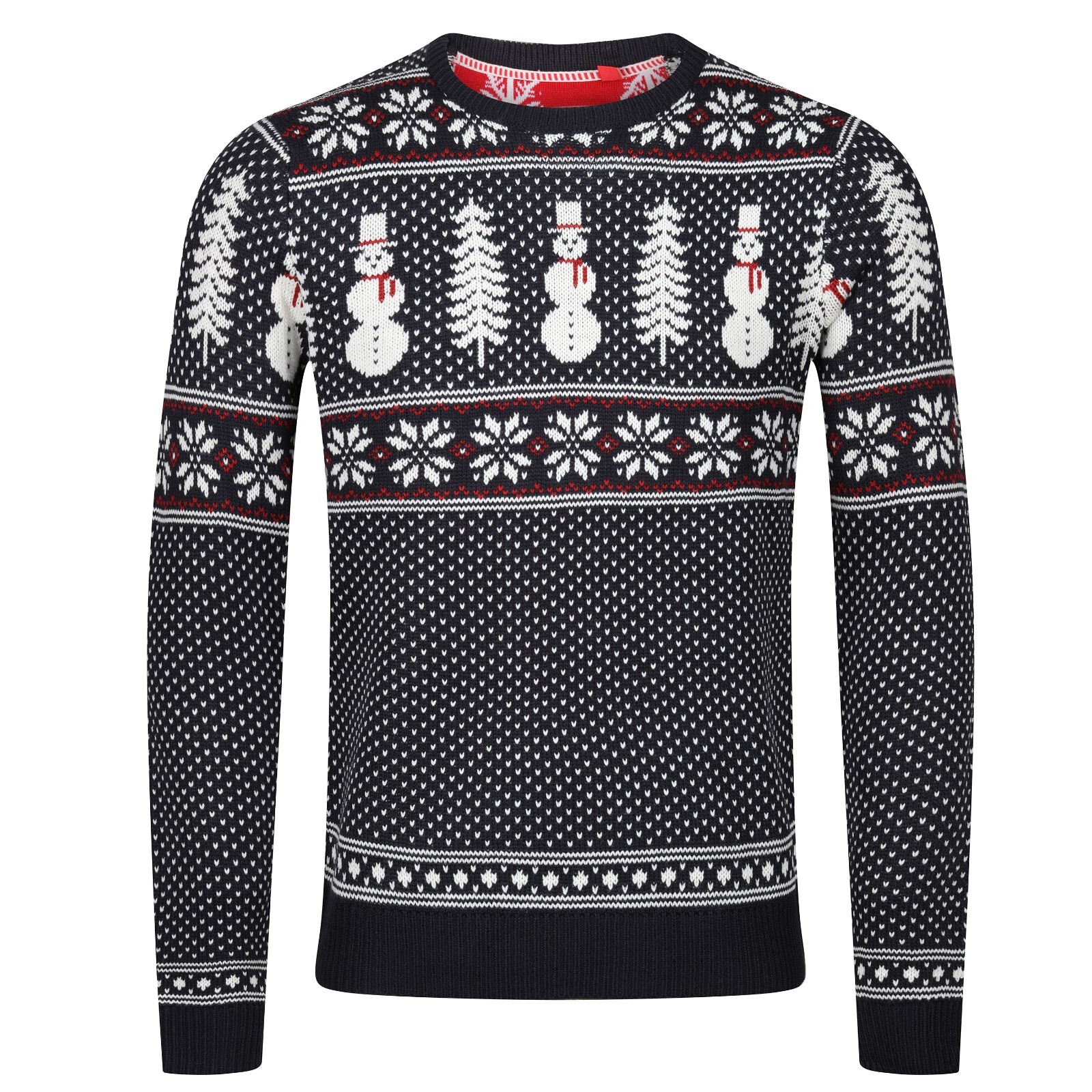 Mens Christmas Jumpers Xmas Santa Snowman Reindeer Pullover Knitted ...