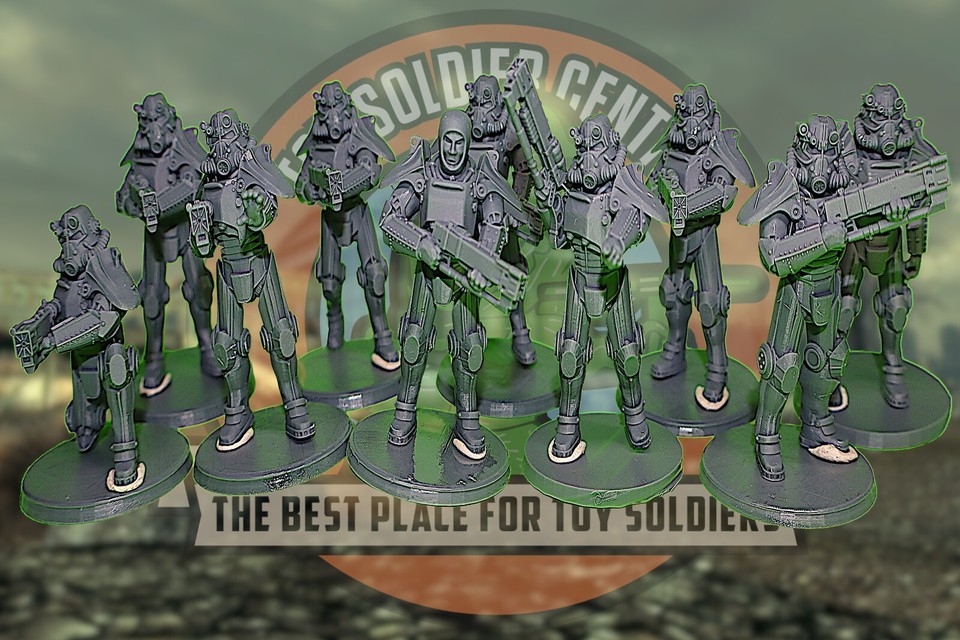 Fallout Toy Soldiers - Power Armor Brotherhood of Steel Miniatures ...