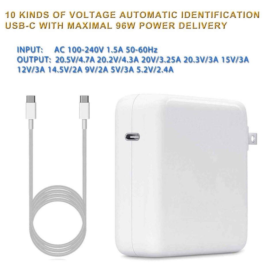 Power Adapter for MacBook Charger Pro 16 A2166/ Air 13.3,13.6 A2337 ...