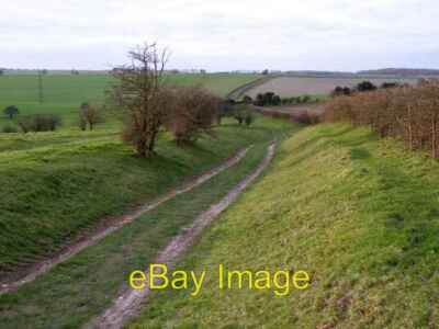 Photo 6x4 Modern track in a medieval hollow way Gander Down Shorley ...
