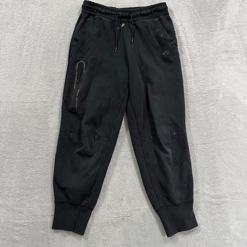 Nike Tech Fleece Jogger Pants Womens M Black Sportswear Athletic CW4292 ...