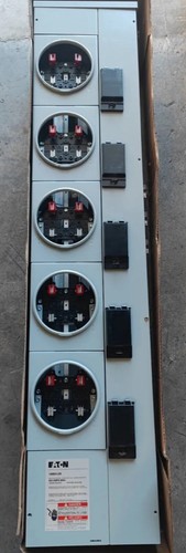 EATON 1MM512R Meter Box 800A 125A per socket Indoor Outdoor 5 Five Gang ...