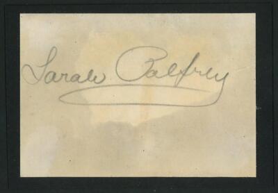 SARAH PALFREY COOKE (1912-1996) autograph cut | Women's Tennis Great ...