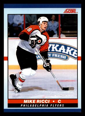 1990-91 Score Young Superstars Mike Ricci #39 Philadelphia Flyers Mint ...