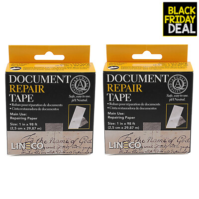 Lineco Archival Document Repair Tape 1-Inch x 98 Feet Repairs Prints ...